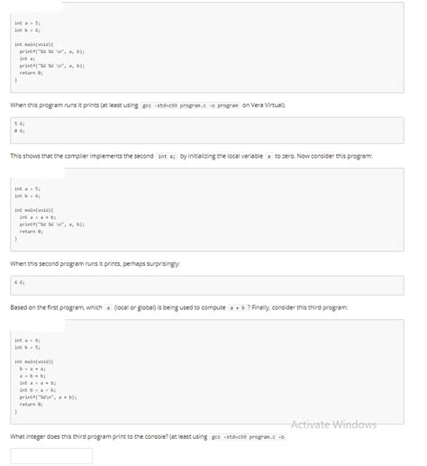 Solved Int A 5 Int B 6 Int Mainvoid Printfd D