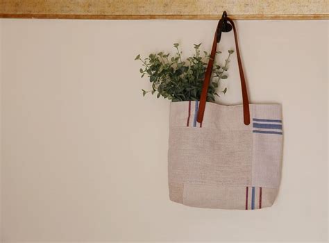 햄프린넨 패치 숄더백 숄더백 가방 크로스백