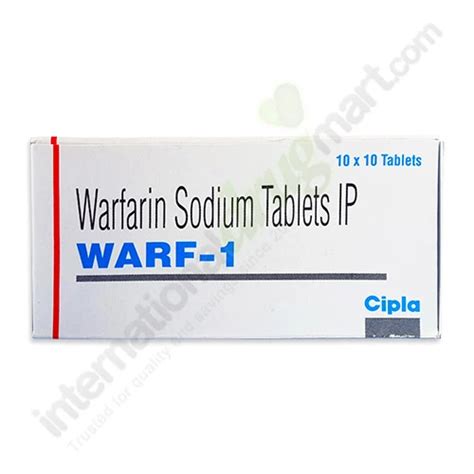Warfarin Color Chart