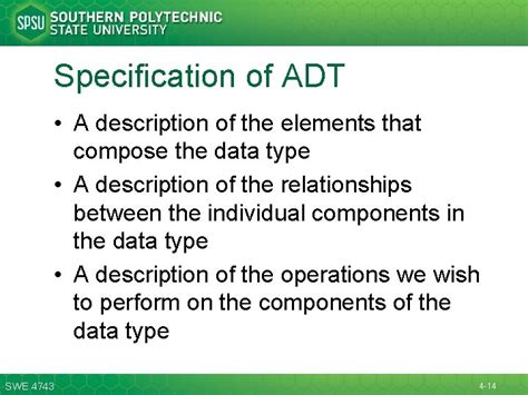 Abstract Data Types Richard Gesick Swe 4743 Abstraction