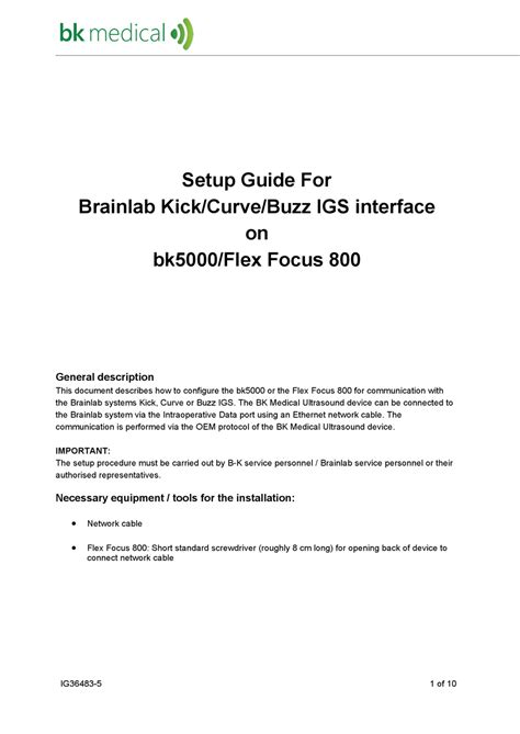 BK MEDICAL BK SETUP MANUAL Pdf Download ManualsLib