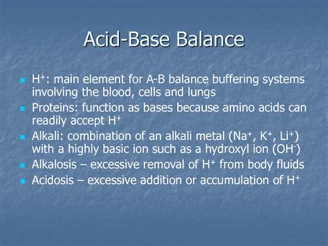 SOLUTION: Acid base balance lect - Studypool