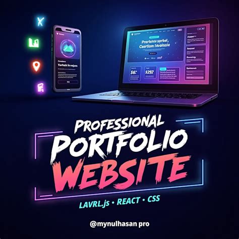 Design A Stunning Portfolio Website Laravel Inertiajs React Tailwind Css By Mynulhasanpro Fiverr