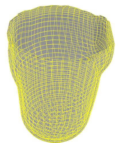 How To Convert Outside Of Concave Mesh To A Smooth Single Surface