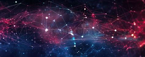 Abstract Background with Interconnected Network Nodes and Data Streams, Symbolizing Connectivity ...
