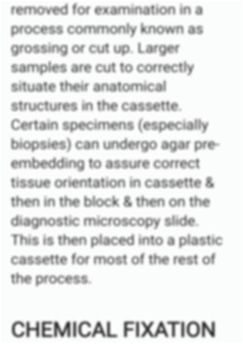 Solution Histopathology Collection Of Tissue Processing Staining