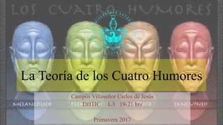 La Teoría De Los Cuatro Humores Pptx