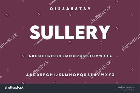 Modern Bold Font Sans Serif Font Stock Vector Royalty Free 2509410785 Shutterstock