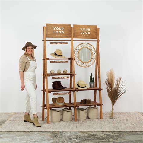 Portable A Frame Double Shelving Vrs 01 Cf Coffee Color Milimetry