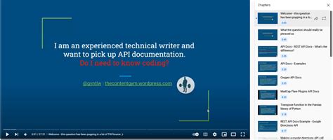 Video I Am An Experienced Technical Writer And Want To Venture Into