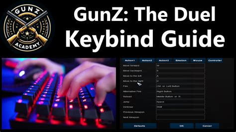 Keybind Guide For Gunz The Duel Youtube