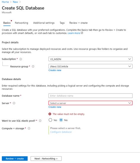 Creating A Serverless Database In Azure Sqlservercentral