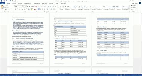 Design Document Example Word Dasignpro