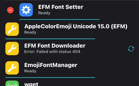 Cant Install EFMFD Using Sileo Issue 1 PoomSmart EFM Font