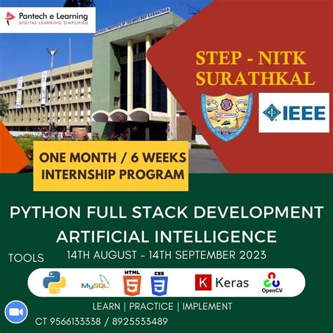 Pantechelearning On Linkedin Step Nitk Internship Starts Tomorrow Are You Ready 📅 Step Nitk