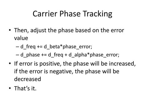 Ppt Carrier Phase Tracking Timing Synchronization Equalization Powerpoint Presentation Id