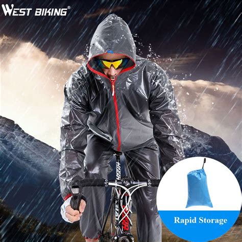 West Biking 사이클링 저지 방풍 방수 레인 코트 자전거 재킷 빠른 건조 저지 사이클링 레인 코트 Mtb 의류