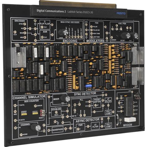 Labvolt Series By Festo Didactic Digital Communications 2 Facet Board 91023 20