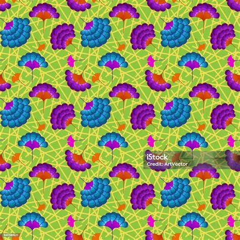Motif Bunga Seamless Colorful Kain African Wax Print Ornamen Buatan Tangan Afro Ethnic Untuk