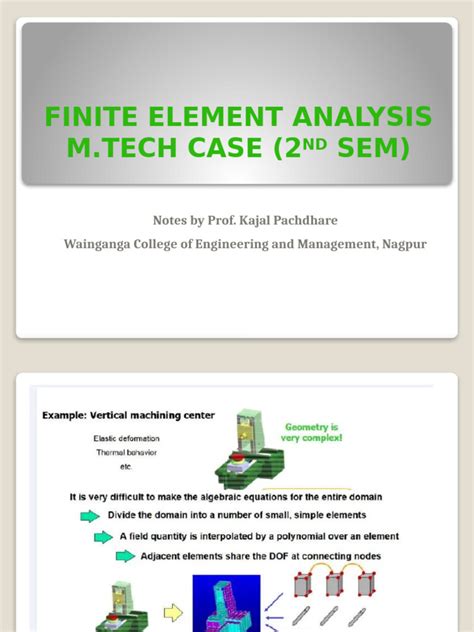 finite element analysis pdf