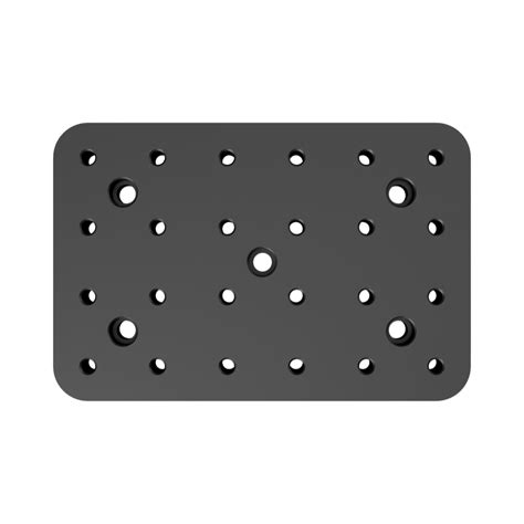 4 In X 6 In X 12 In Solid Aluminum Optical Breadboard