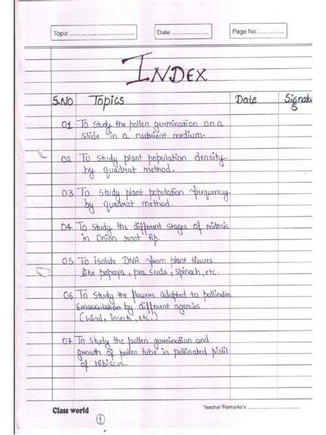 Biology Practical File Pdf