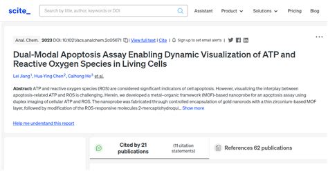 Citation Report Dual Modal Apoptosis Assay Enabling Dynamic