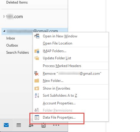 Locate PST File In Outlook Windows XP
