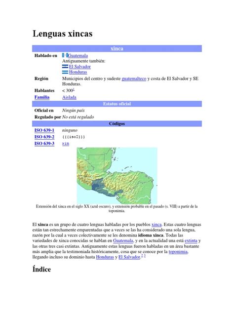 Lenguas Xincas Pdf Sociolingüística Comunicación Humana