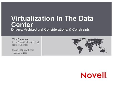 Virtualization In The Data Center Drivers Architectural Considerations