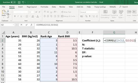 spearman rank correlation coefficient excel Блог о рисовании и уроках