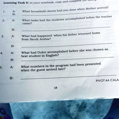 Solved In Your Notebook Copy And Complete The Dialogues Below Pasogot