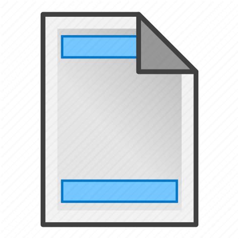 Document Footer Header Page Icon