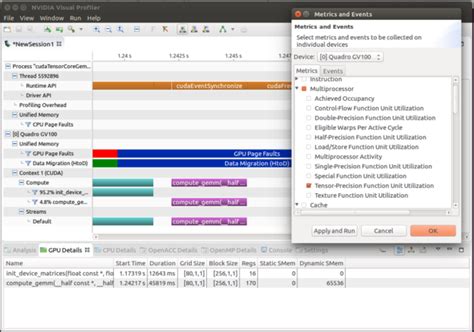 using nsight compute or nvprof to show mixed precision use in deep learning models nvidia
