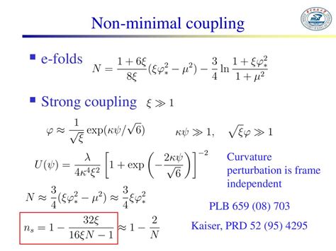 Notes On Non Minimally Derivative Coupling Ppt Download