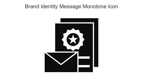 Brand Identity Message Monotone Icon In Powerpoint Pptx Png And Editable Eps Format PPT Presentation