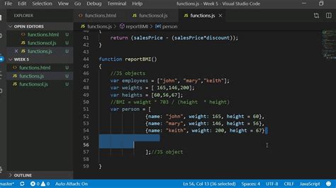 Js Functions And Objects 4 Youtube