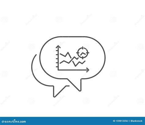 Seo Analysis Line Icon Web Targeting Chart Sign Traffic Management Vector Stock Vector