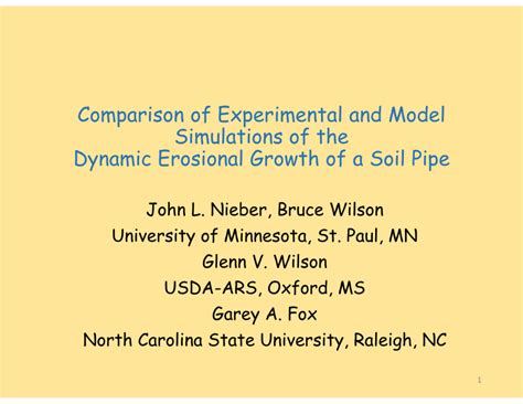 Pdf Comparison Of Experimental And Model Simulations Of The Dynamic