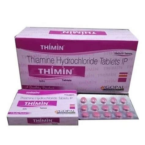 Thiamine Hydrochloride 50 Mg Tablets 10x2x15 Tablet At Best Price In