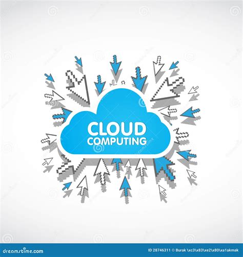 Cloud Computing Web Concept Stock Vector Illustration Of Mobile