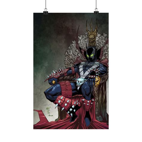 Unsigned Spawn Print King Spawn Art Print Virgin Cover Art Of Malo Premium Matte Vertical