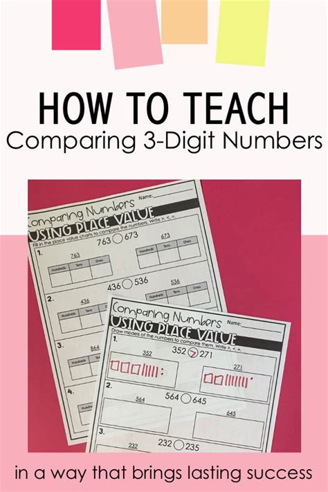 Comparing 3 Digit Numbers How To Teach Comparing Numbers In A Way That