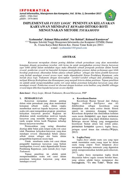 Jurnal Implementasi Fuzzy Logic Pdf
