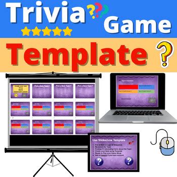 Trivia Game Resource Activity Builder Template Make Your Own Editable