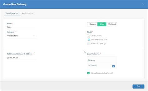 Azure Site To Site Connection Using VPN Gateway Acreto Io Knowledge Base