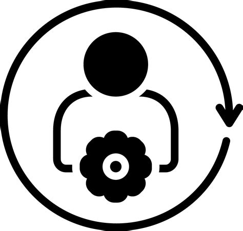 solid icon for setting flow interface 25036149 vector art at vecteezy