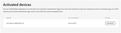 Device Limit Reached Acrobat Adobe Product Community 13412970