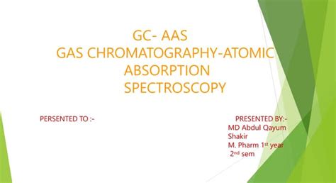 Gas Chromatographypptx Chemistry Science
