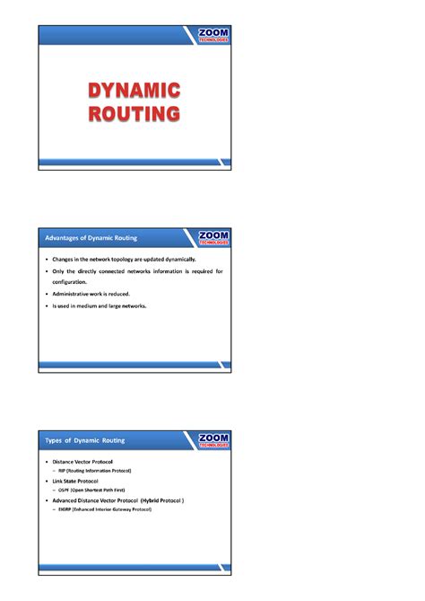 This Doc Has Been Designed To Help Beginners Understand Basic Concepts Of Dynamic Routing